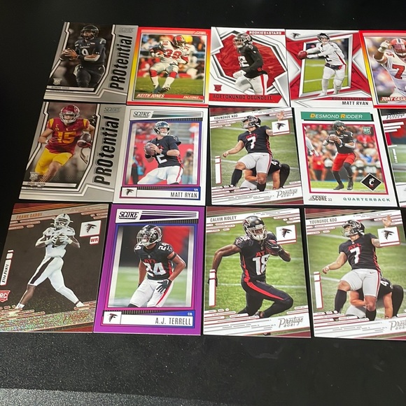 Other | Falcons Nfl Lot 17 Cards Drake London And Desmond Ridder Rookie ...